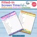 School Days Screen Time Rules for Kids, Screen Time Guidelines, After ...