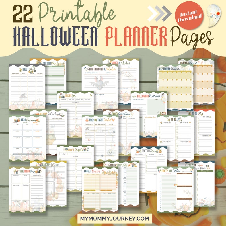 The Busy Mom Halloween Party Planner, Halloween Planner Printable ...