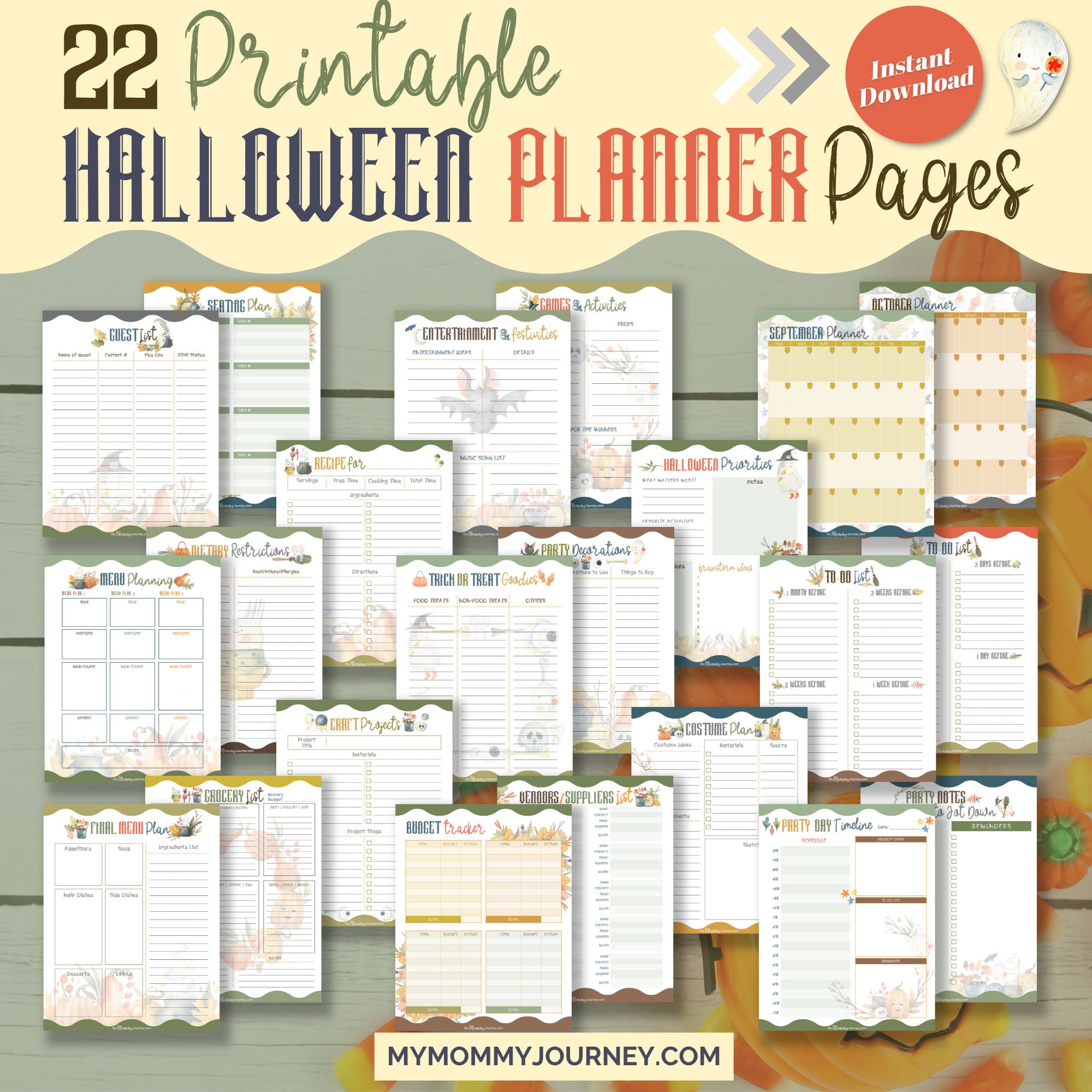 The Busy Mom Halloween Party Planner, Halloween Planner Printable ...