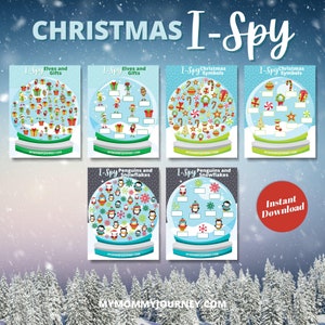 Christmas I-spy, Christmas Printable, Christmas Game, I-spy Game, I-spy ...
