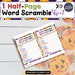Spooky Halloween Word Scramble Game, Printable Halloween Activity ...