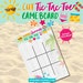 Sunny Summer Tic Tac Toe Game, Tic Tac Toe Printable Board Game ...