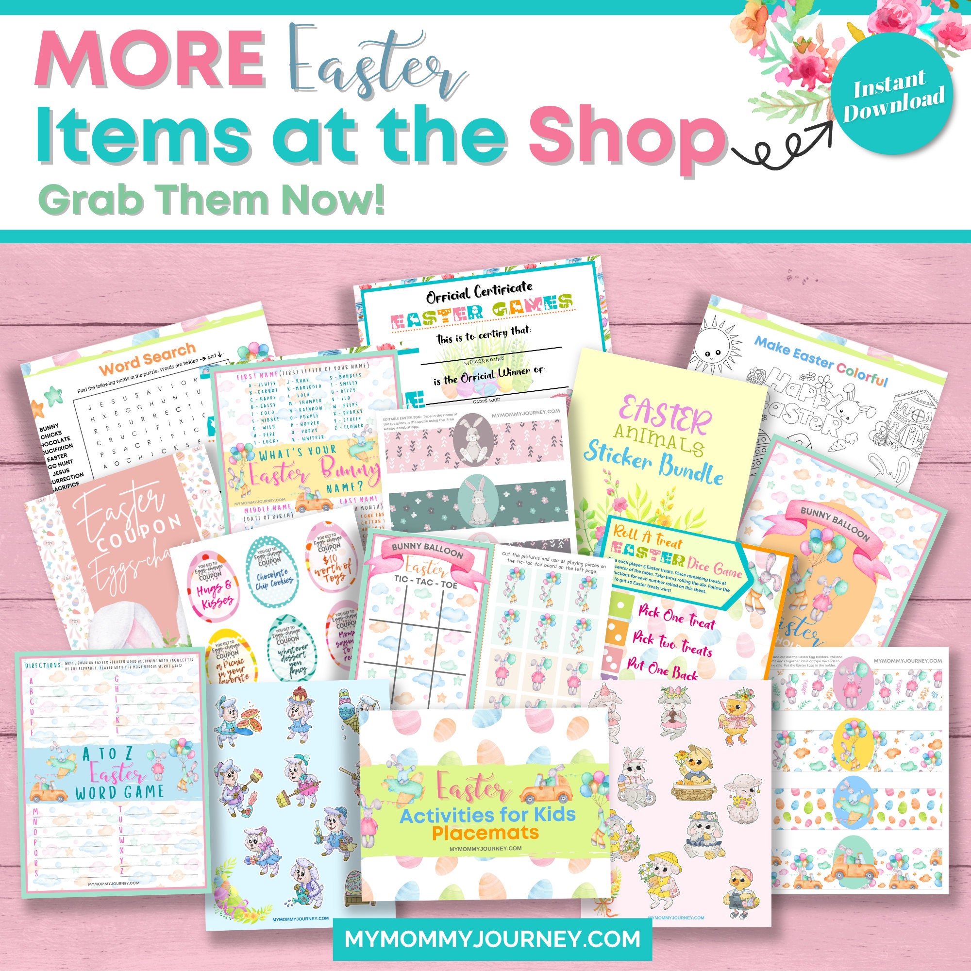 Easter Planner White Edition, Easter Planner Printable, Easter ...