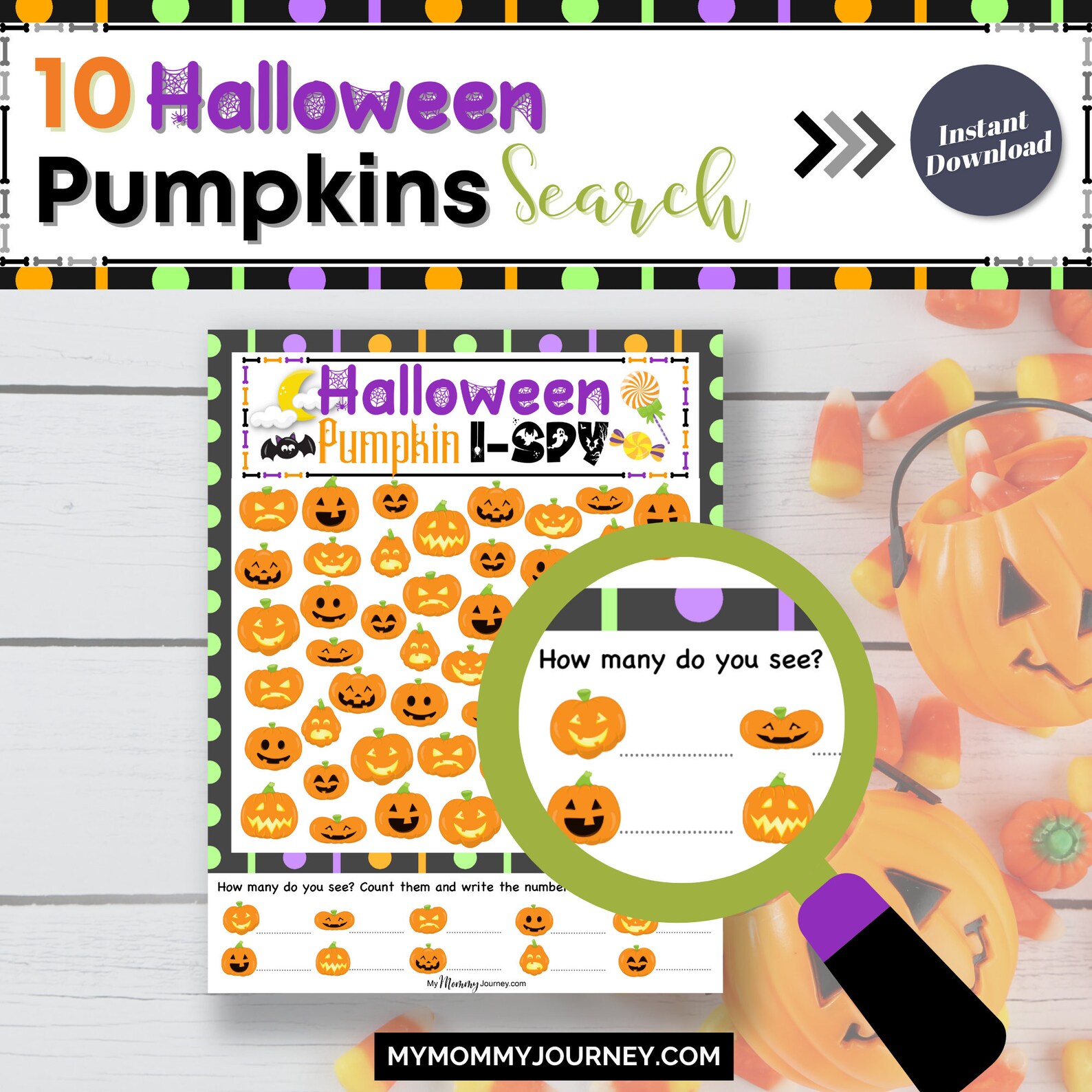 Halloween I Spy Pumpkin Edition, Printable I-spy Halloween Game ...