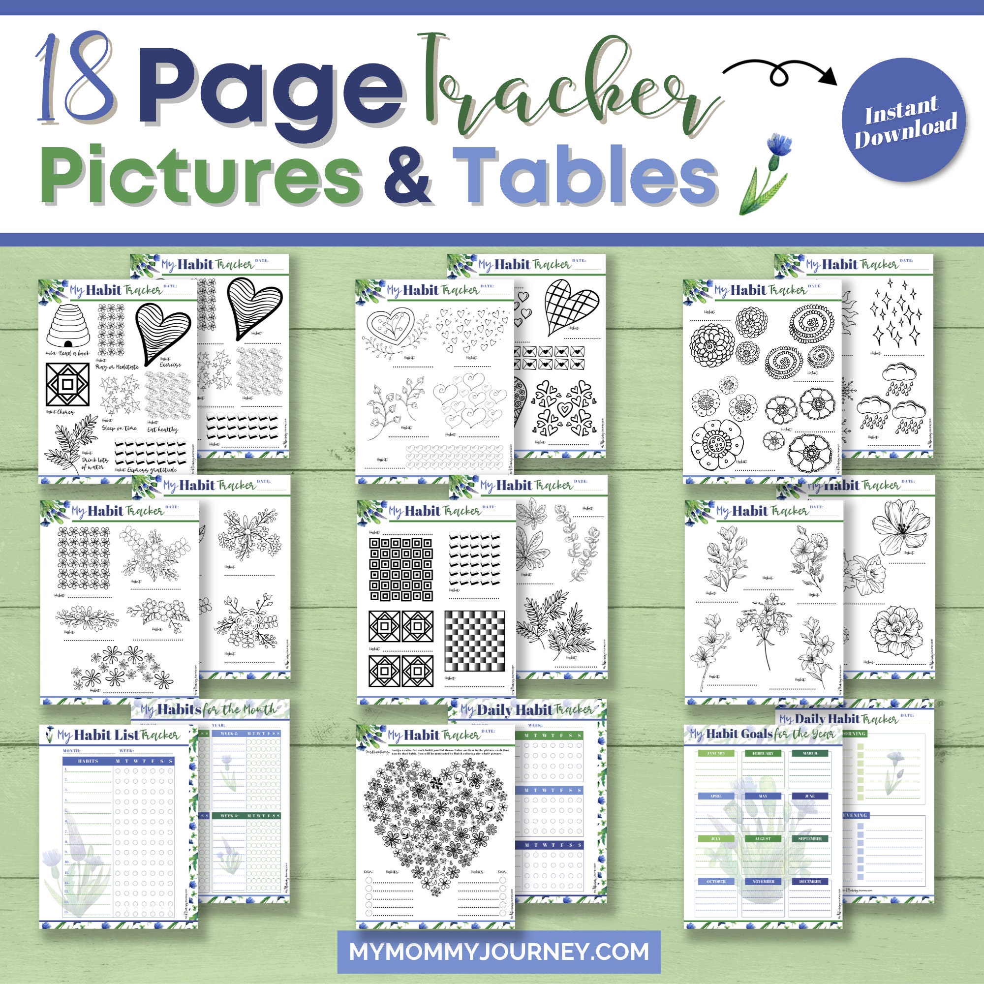 Daily Habit Tracker Printable Weekly Routine Checklist - Etsy