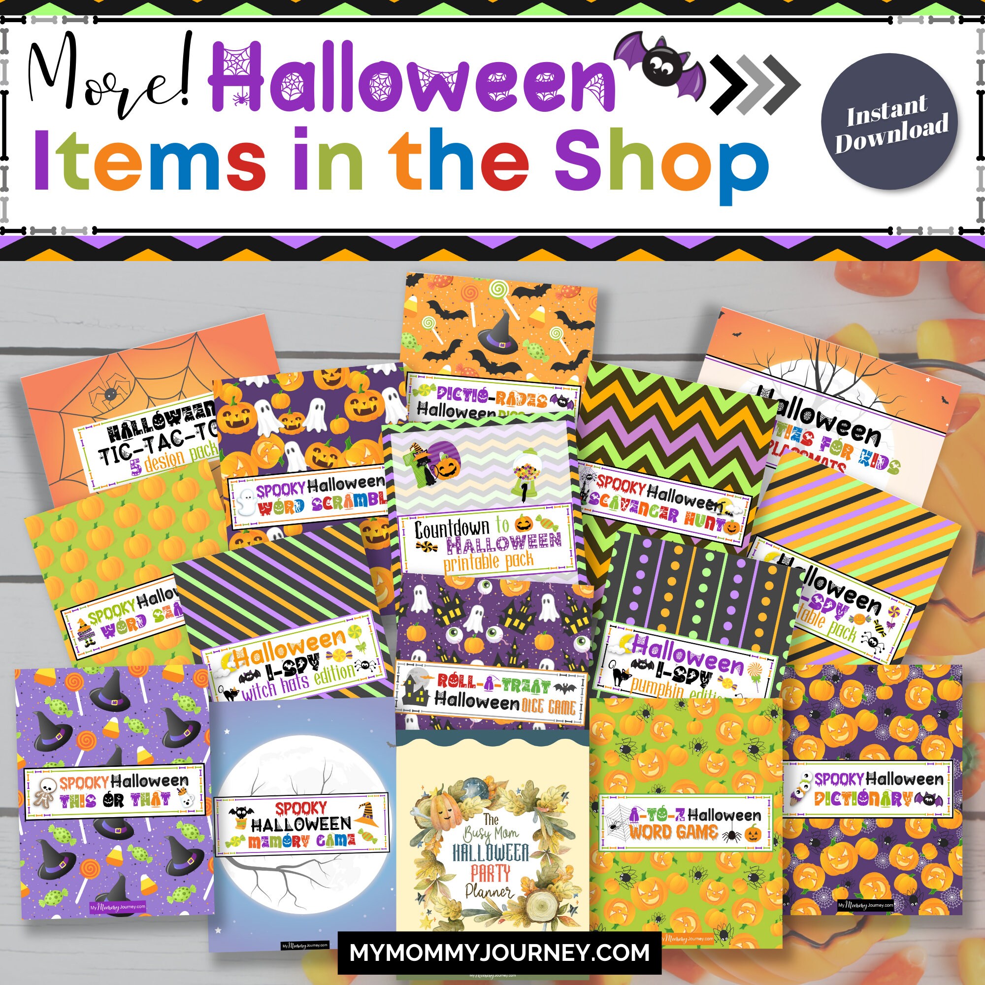 Halloween Countdown Printable Pack Printable Halloween - Etsy