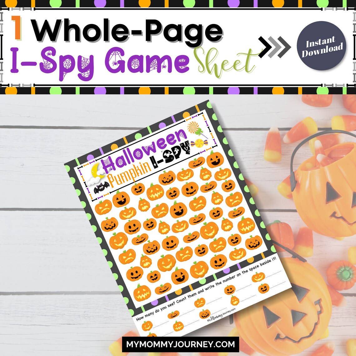 Halloween I Spy Pumpkin Edition Printable I-spy Halloween - Etsy