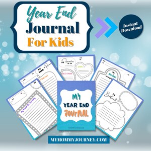 Year End Journal for Kids, Yearly Review Journal Activity, Year in ...