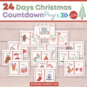 Christmas Countdown Advent Calendar for Kids With Christmas Kindness ...