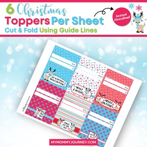 Christmas Bag Toppers 3 Inches Animals, 24 Printable Christmas Treat ...