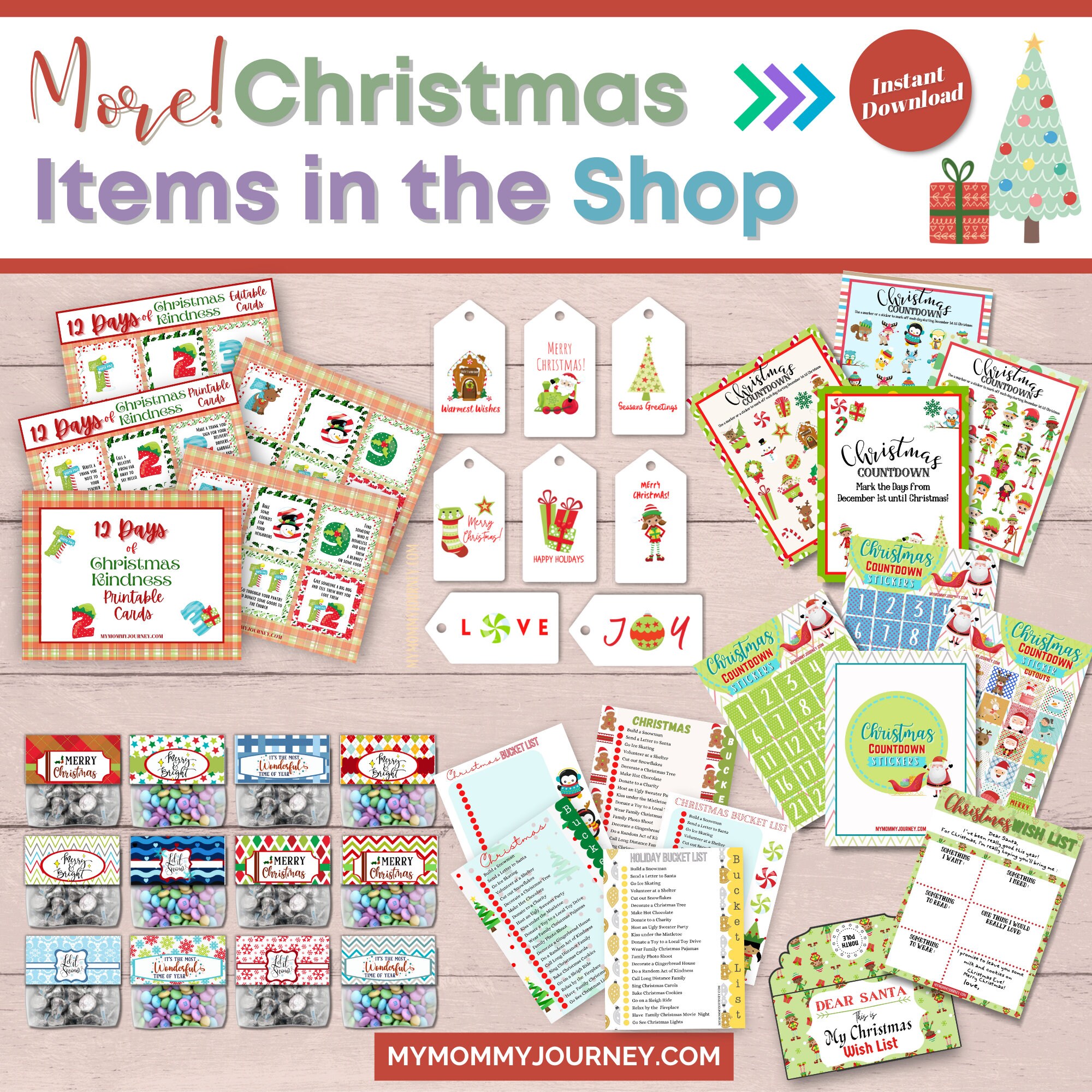 Christmas Countdown Advent Calendar for Kids With Christmas Kindness ...