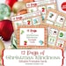12 Days of Christmas Printable, Christmas Kindness, Christmas Kindness ...