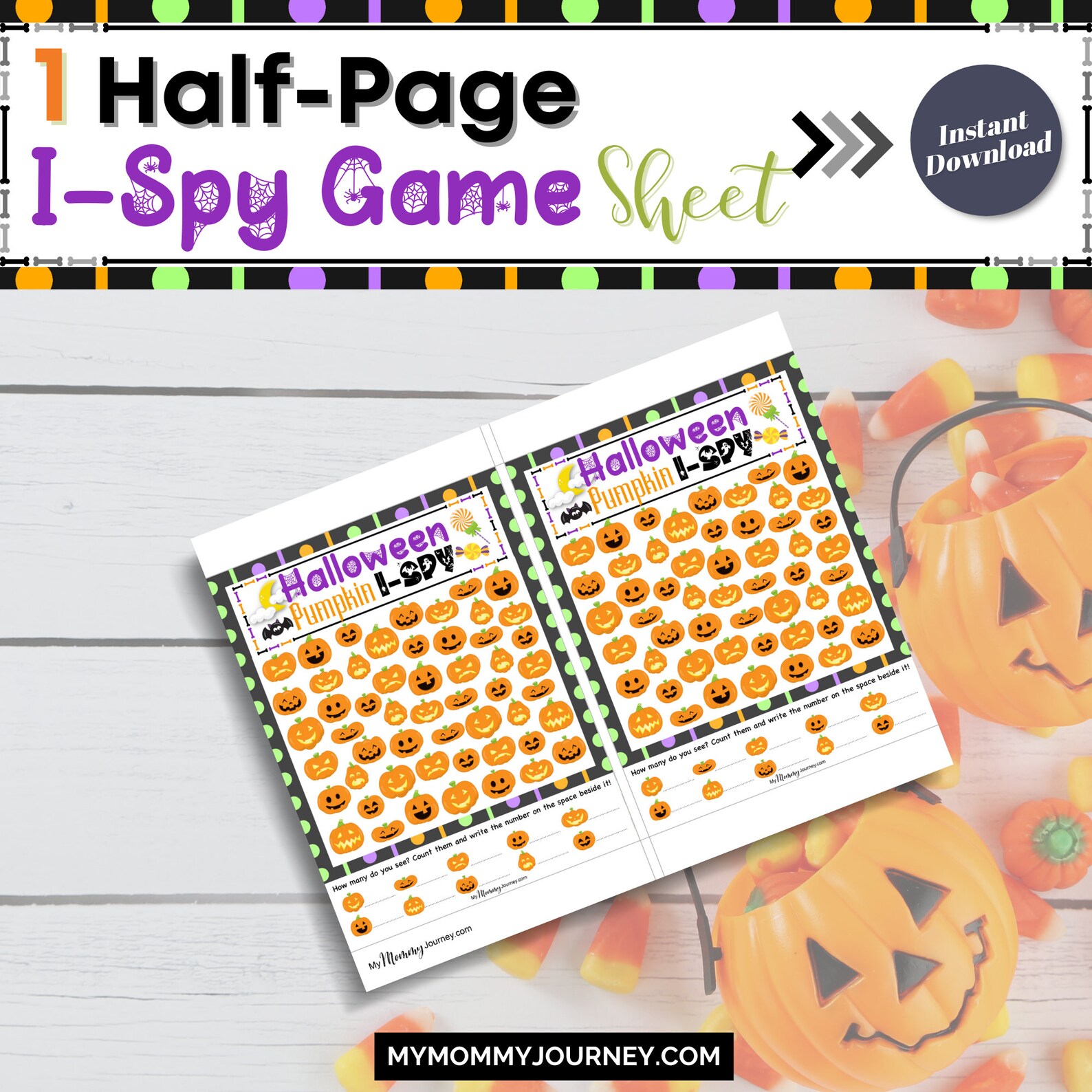 Halloween I Spy Pumpkin Edition, Printable I-spy Halloween Game ...