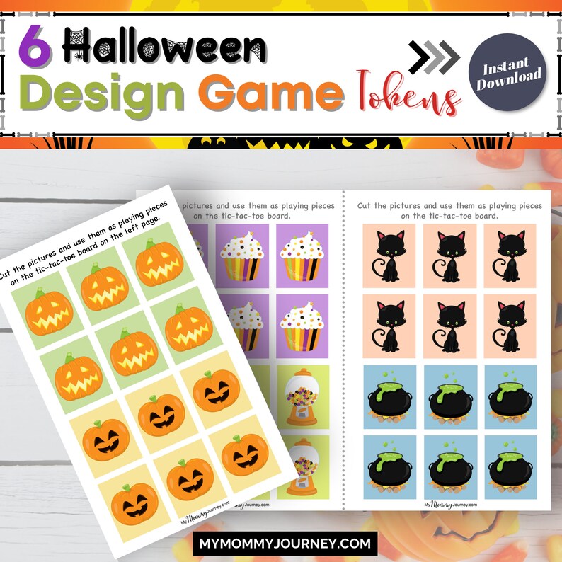Spooky Halloween Tic Tac Toe Printable Halloween Tic-tac-toe - Etsy