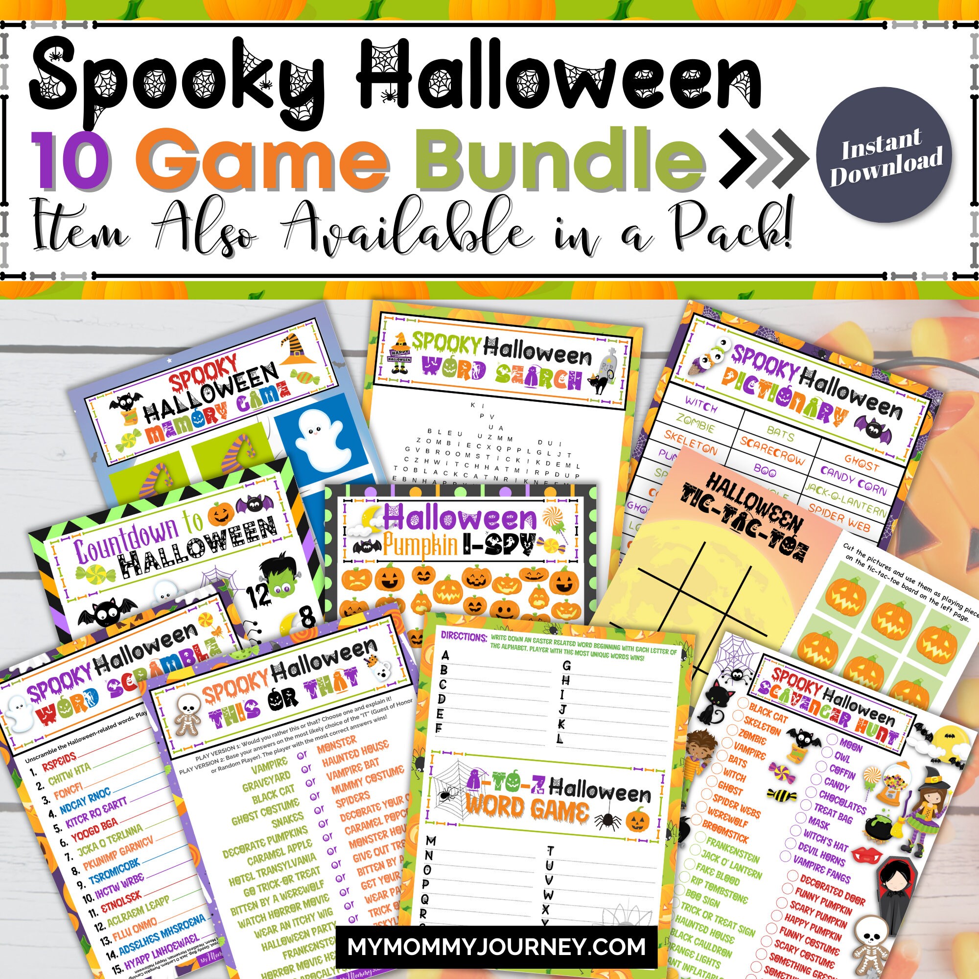 Spooky Halloween Word Search Printable Halloween Activity - Etsy