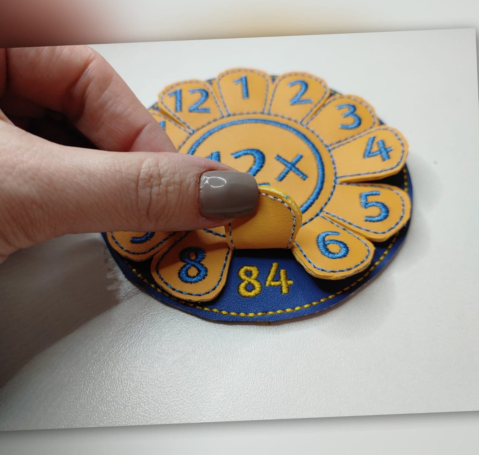 Multiplication Flower 1x-12x Tables Embroidery Design 4x4 | Etsy UK