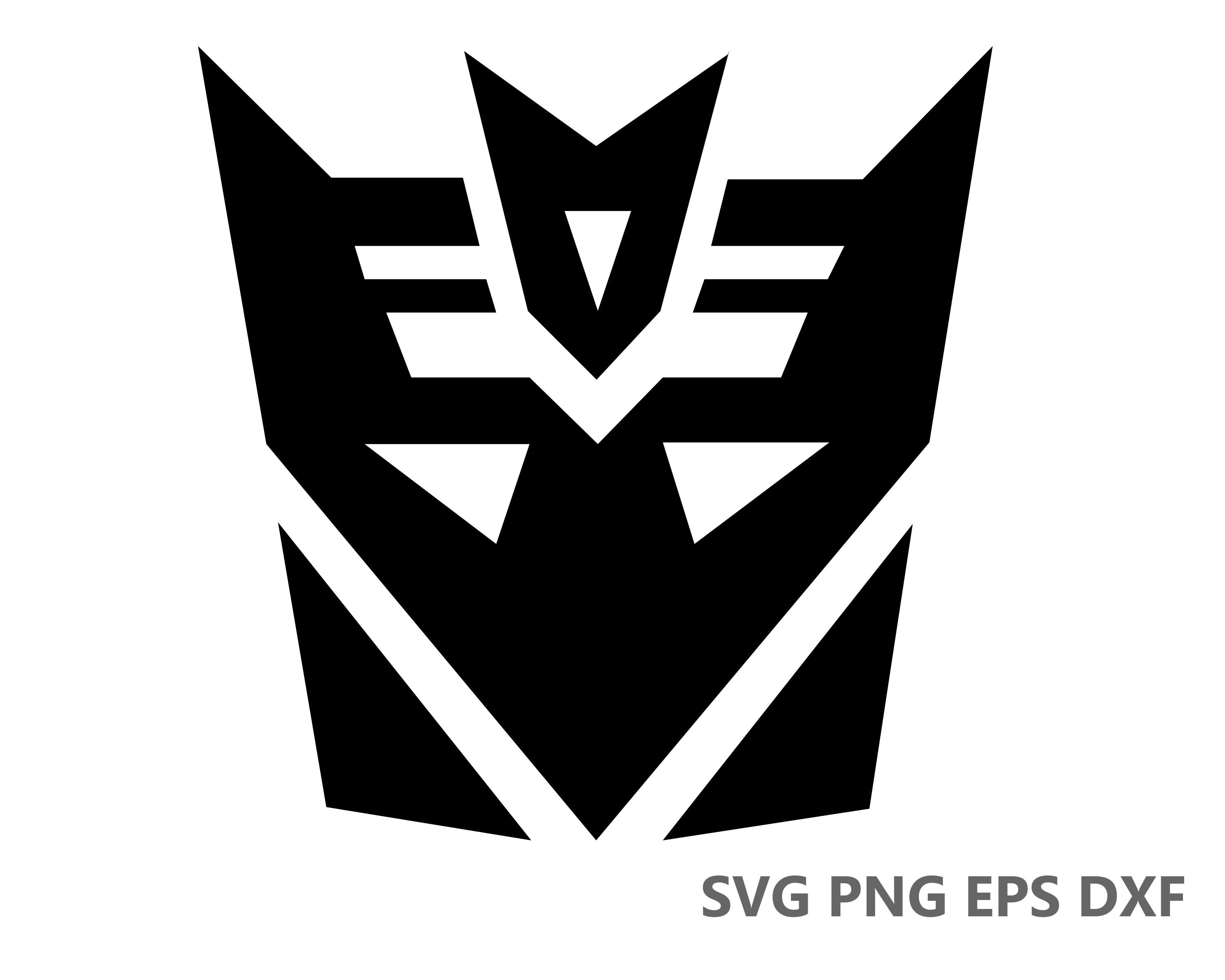 Decepticon SVG Cutting Files eps dxf png Cricut Silhouette | Etsy