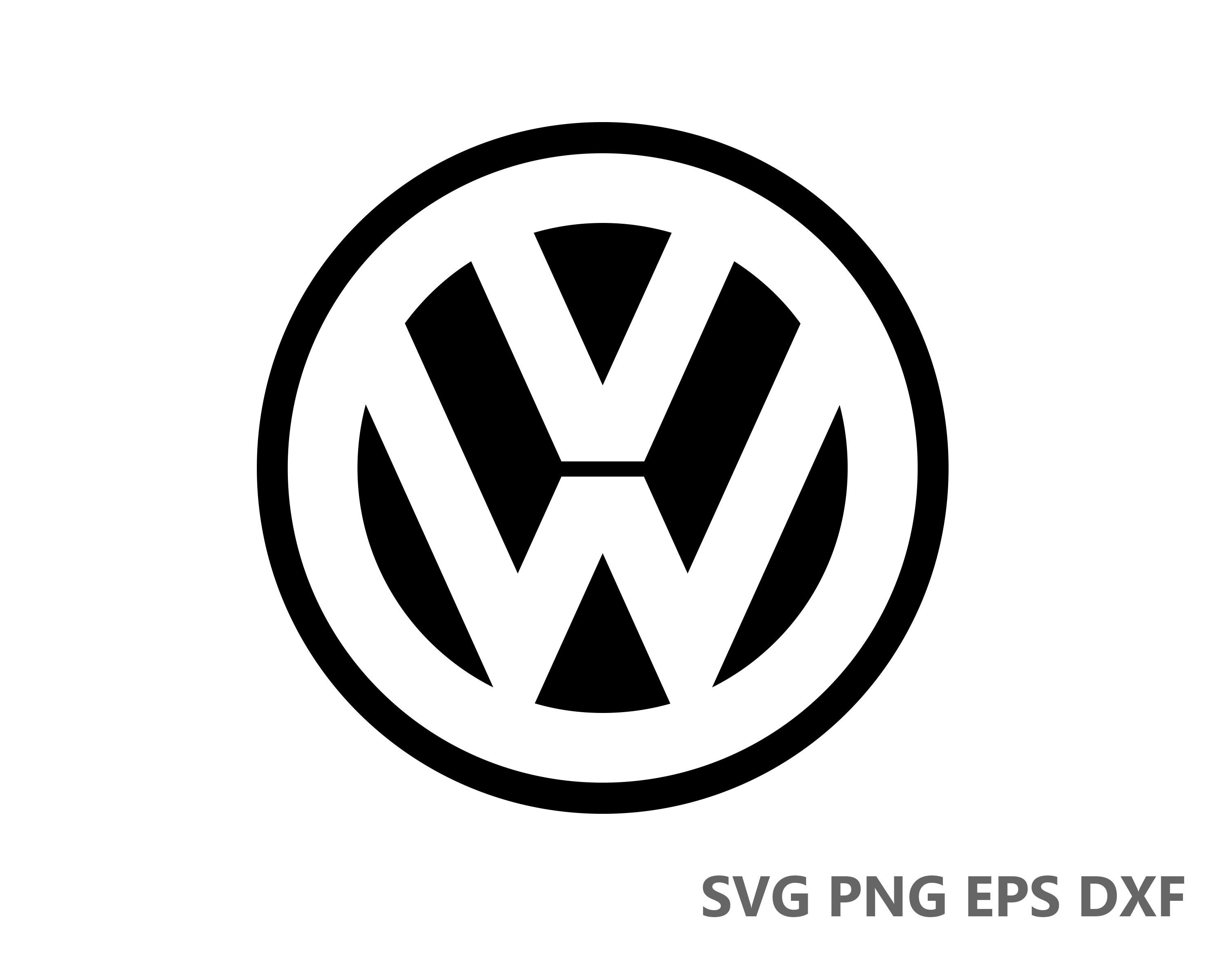 VW Logo Volkswagen SVG Cutting Files eps dxf png Cricut | Etsy