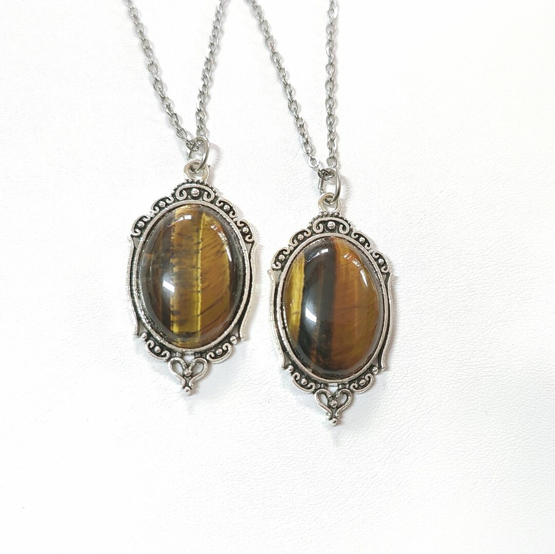 Tigers Eye Pendant Necklace - Etsy