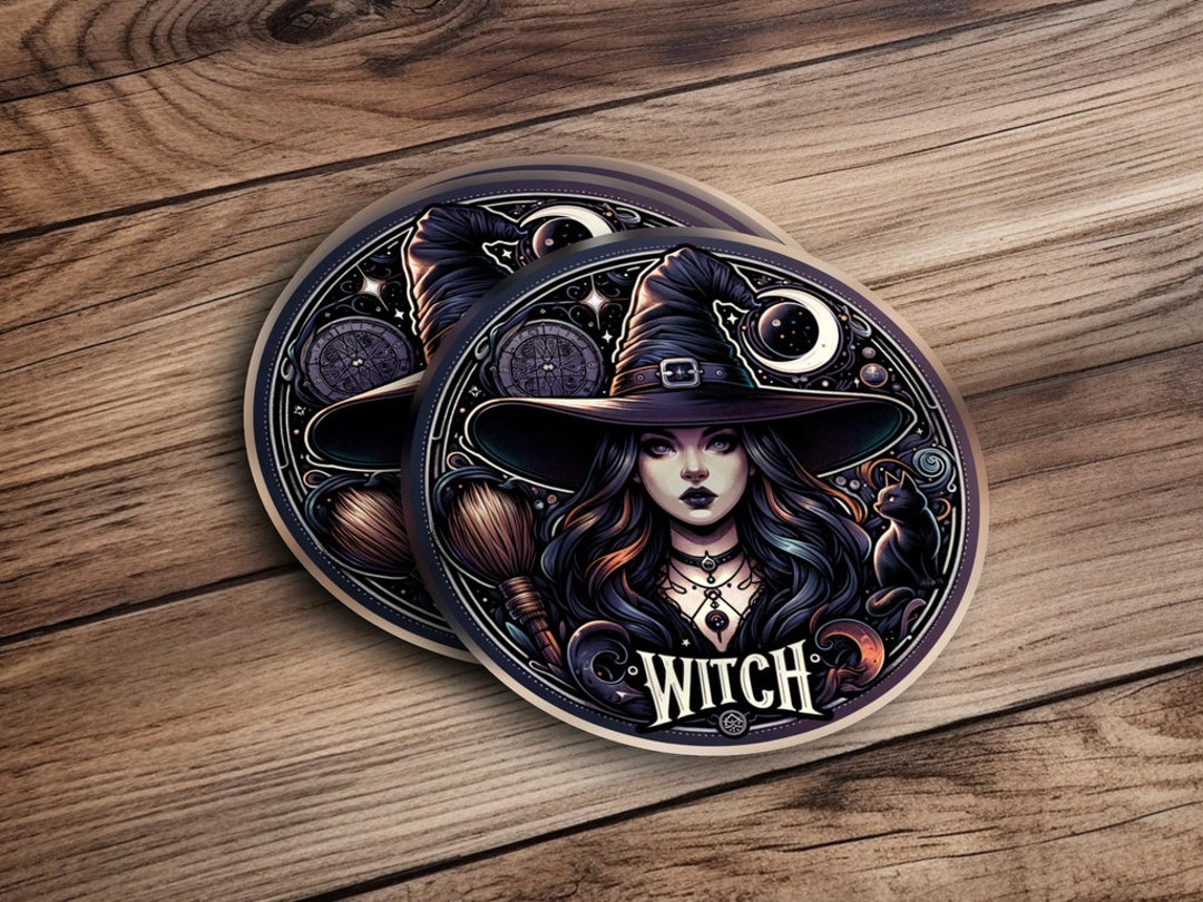 Witchy Aesthetic Sticker, Wiccan Pagan Vinyl Stickers, Magical Witch ...