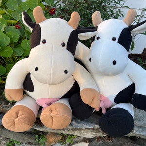 Mootilda Cow PDF Sewing Pattern 19" Plush Stuffed Animal Weighted ...