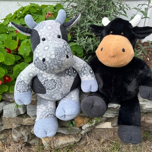 Mootilda Cow PDF Sewing Pattern 19" Plush Stuffed Animal Weighted ...