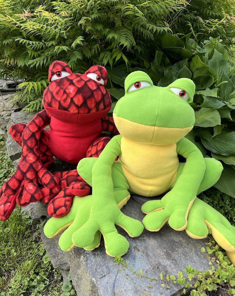 Pogo the Frog PDF Sewing Pattern Tree Frog 17" Plush Stuffed Animal - Etsy