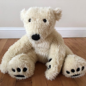 Sherbet Polar Bear PDF Sewing Pattern 30" Long Stuffed Animal - Etsy
