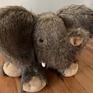 Peanut Elephant PDF Sewing Pattern 15" Tall Stuffed Animal Wooly ...