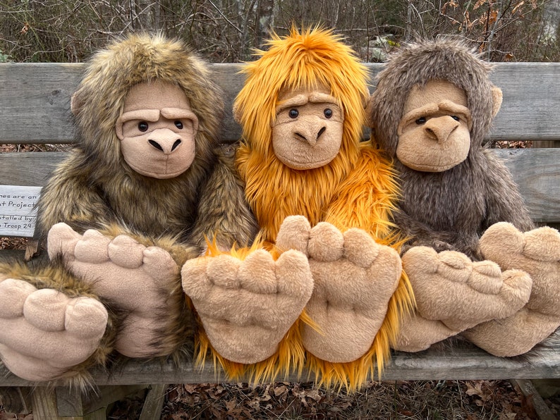 Bigfoot Freddie PDF Sewing Pattern Stuffed Animal 31 - Etsy Canada