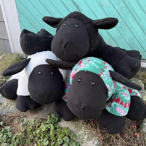 Shy Shelly Sheep PDF Sewing Pattern 15" Stuffed Animal Large Lamb ...
