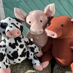 Hamilton Pig PDF Sewing Pattern 18" Plush Stuffed Animal Weighted ...