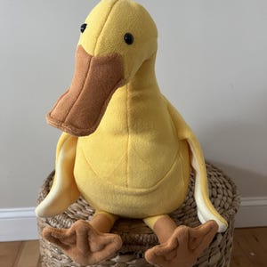 Sitting Duck PDF Sewing Pattern 17" Plush Stuffed Animal - Etsy