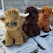 Angus the Highland Cow PDF Sewing Pattern 19" Plush Stuffed Animal Soft ...