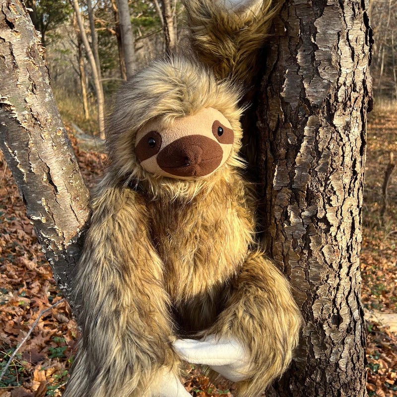 Stuffed Weighted Sloth - Etsy