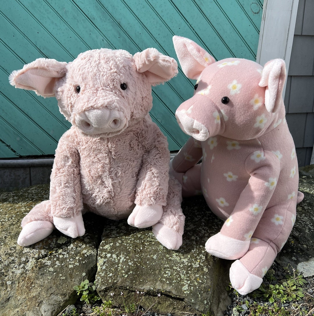 Hamilton Pig PDF Sewing Pattern 18" Plush Stuffed Animal Weighted ...