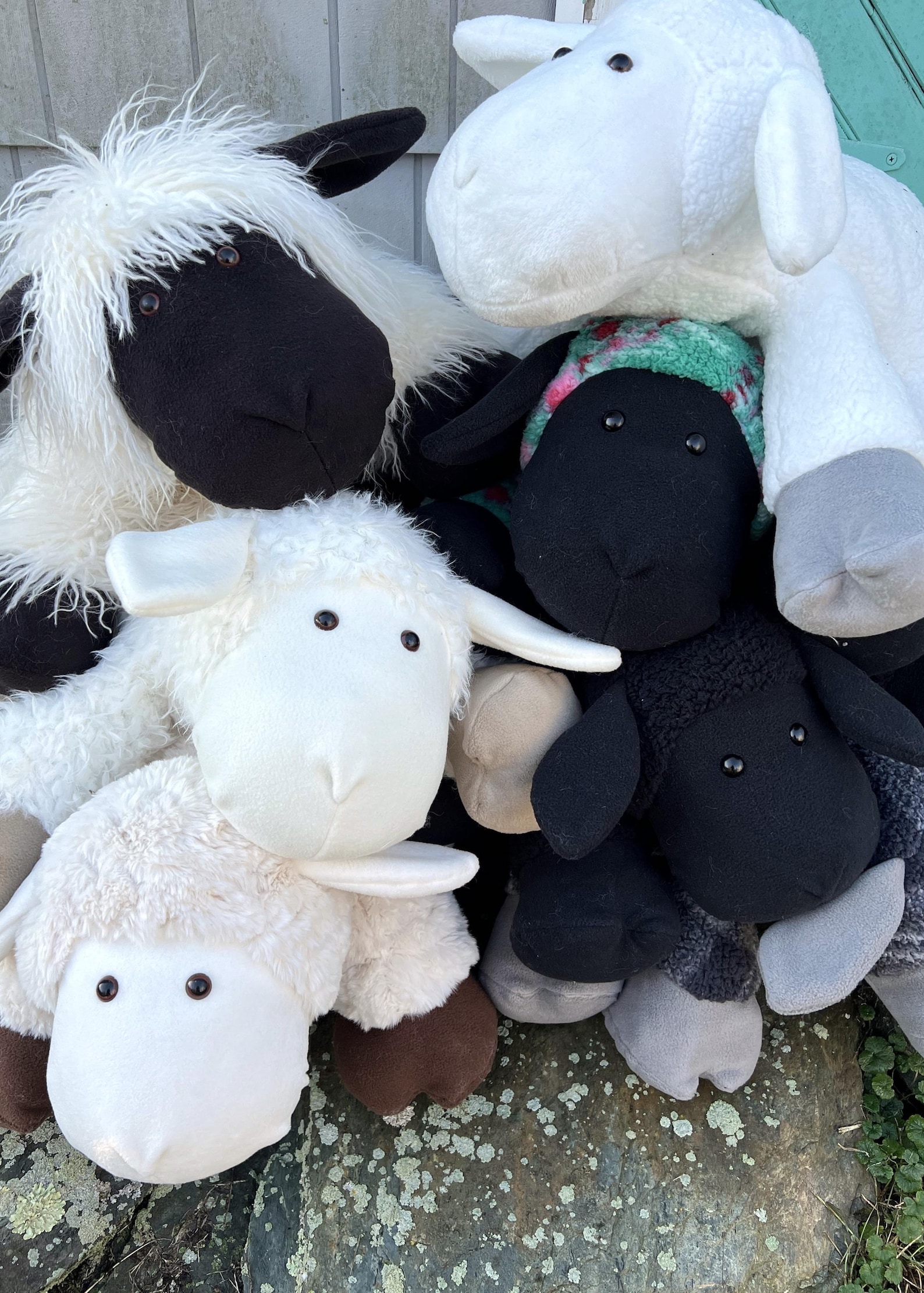Shy Shelly Sheep PDF Sewing Pattern 15" Stuffed Animal Large Lamb ...