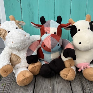 Mootilda Cow PDF Sewing Pattern 19" Plush Stuffed Animal Weighted ...