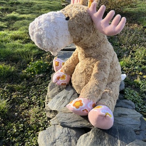 Chocolate Moose PDF Sewing Pattern 21" Plush Stuffed Animal Weighted - Etsy