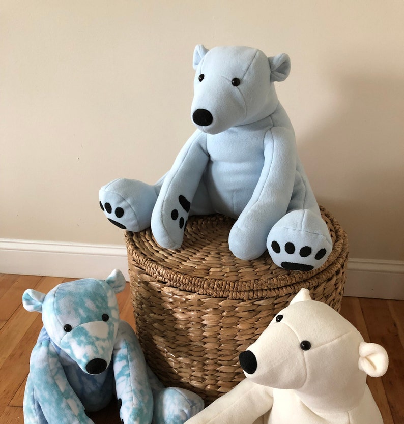 Sherbet Polar Bear PDF Sewing Pattern 30 Long Stuffed - Etsy