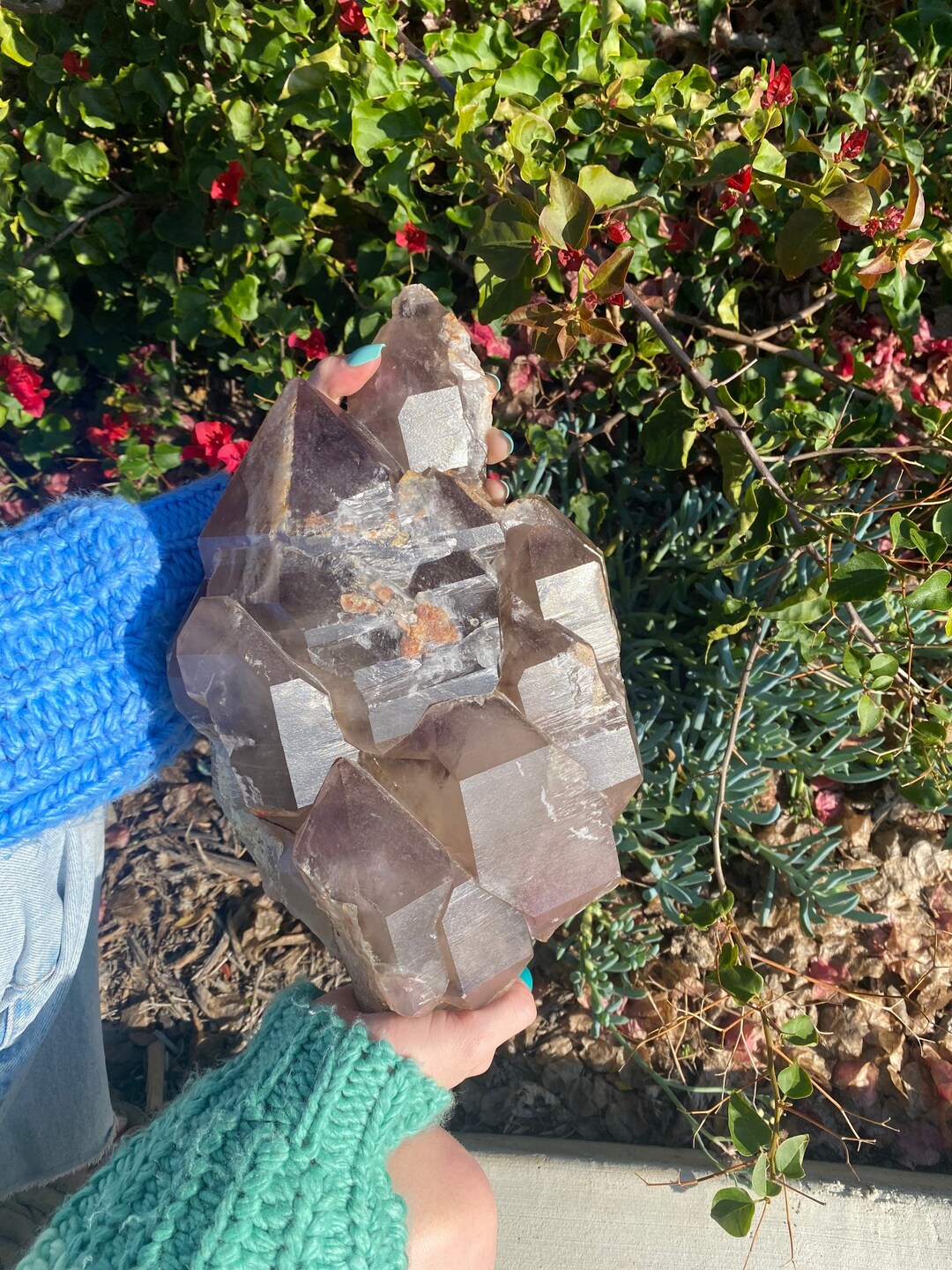 Elestial Amethyst 100% Natural, Large, Smoky Amethyst From Madagascar ...