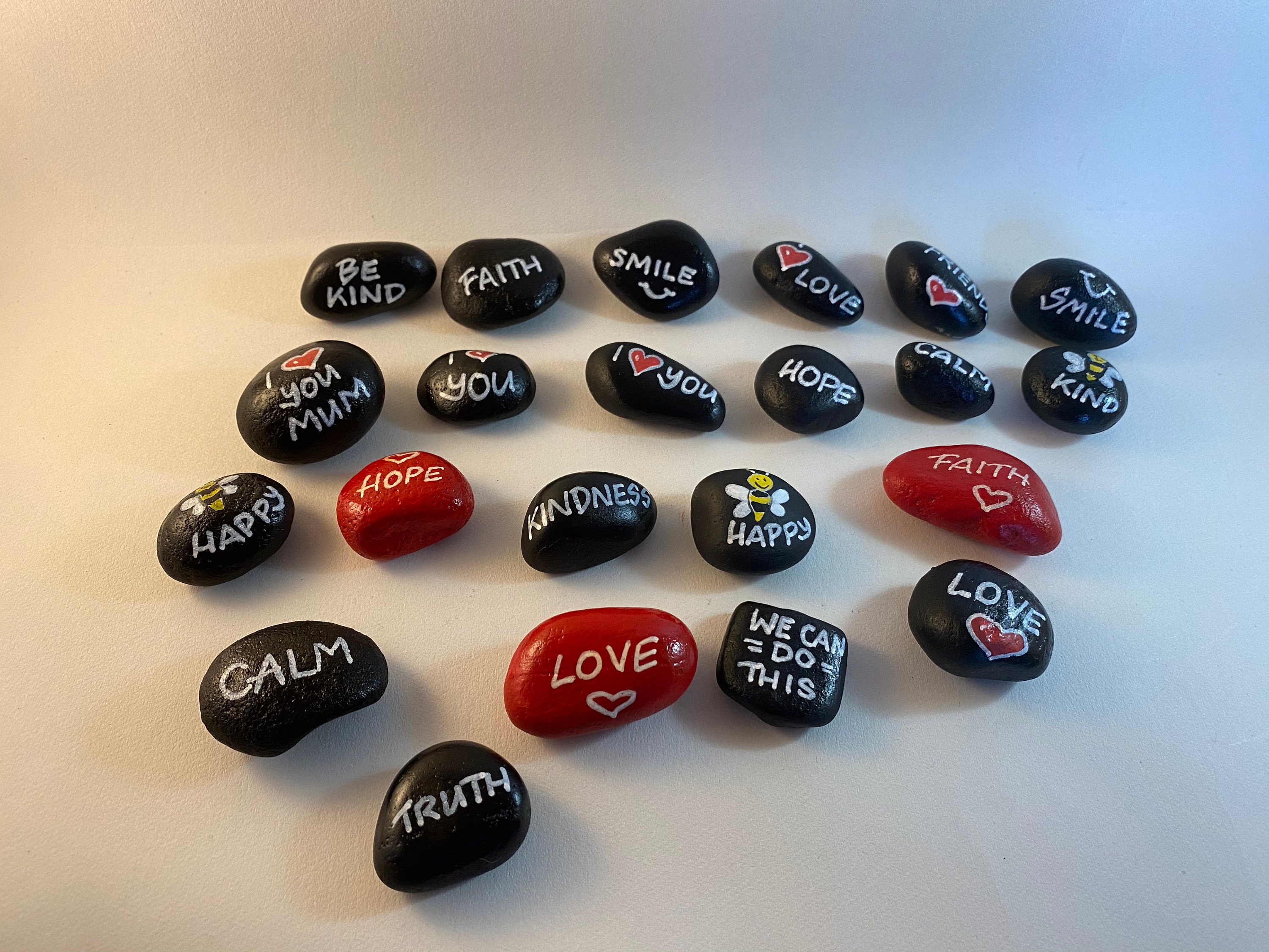 Pocket Pebbles/ Pebble Art/ Comfort/ Anxiety Pebble/ Hand - Etsy UK