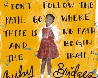 RUBY BRIDGES POSTER Picture Glossy Banner Print Photo Civil Rights - Etsy