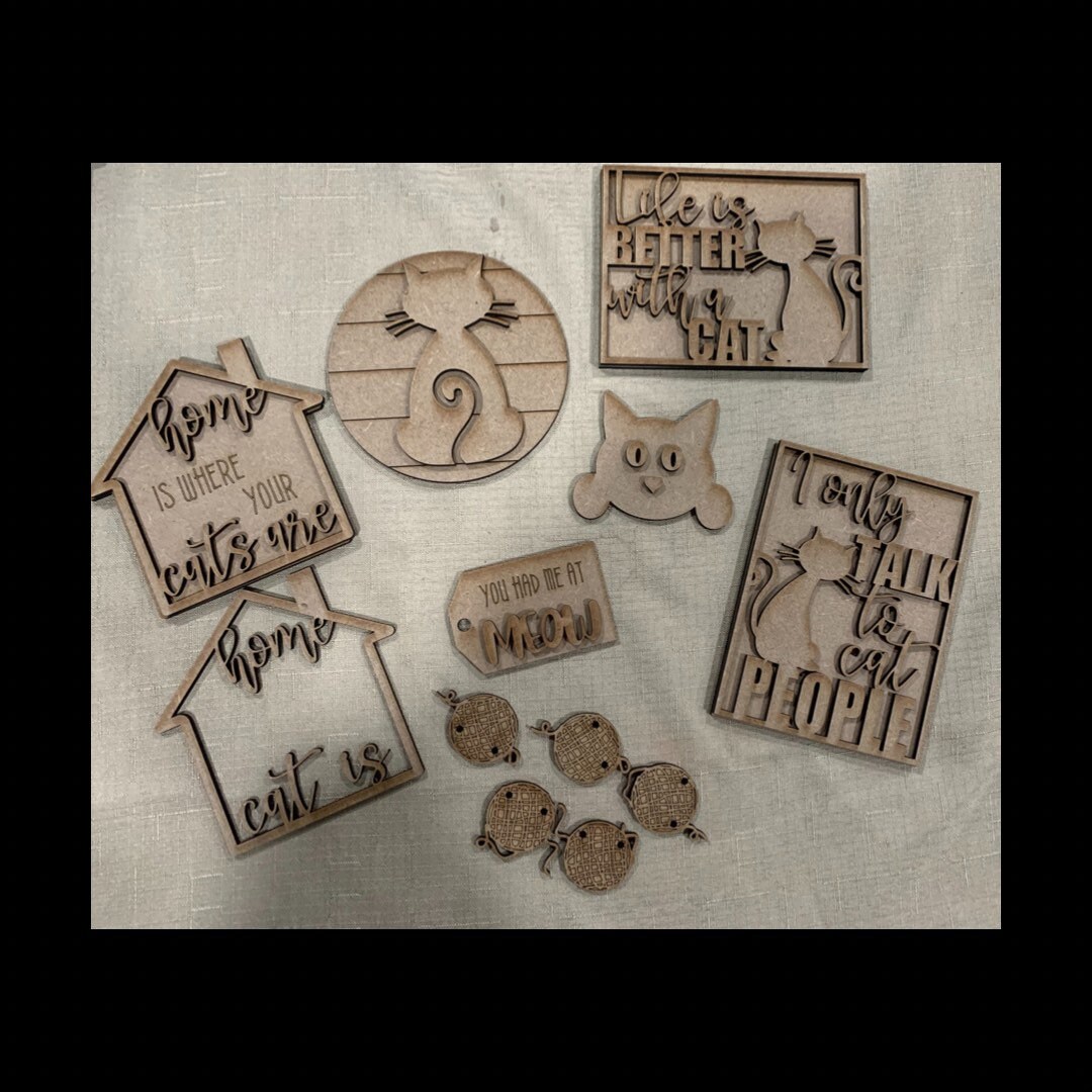 Cat Tiered Tray Decor - Etsy