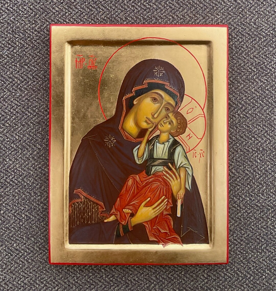Mother of God "tenderness" / Theotokos - Hand Painted Orthodox Icon - Etsy