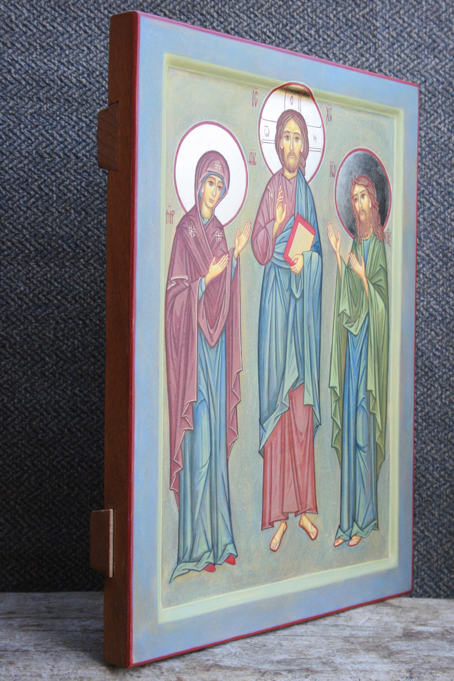 Deesis Virgin Mary Jesus Christ John the Baptist / Hand - Etsy