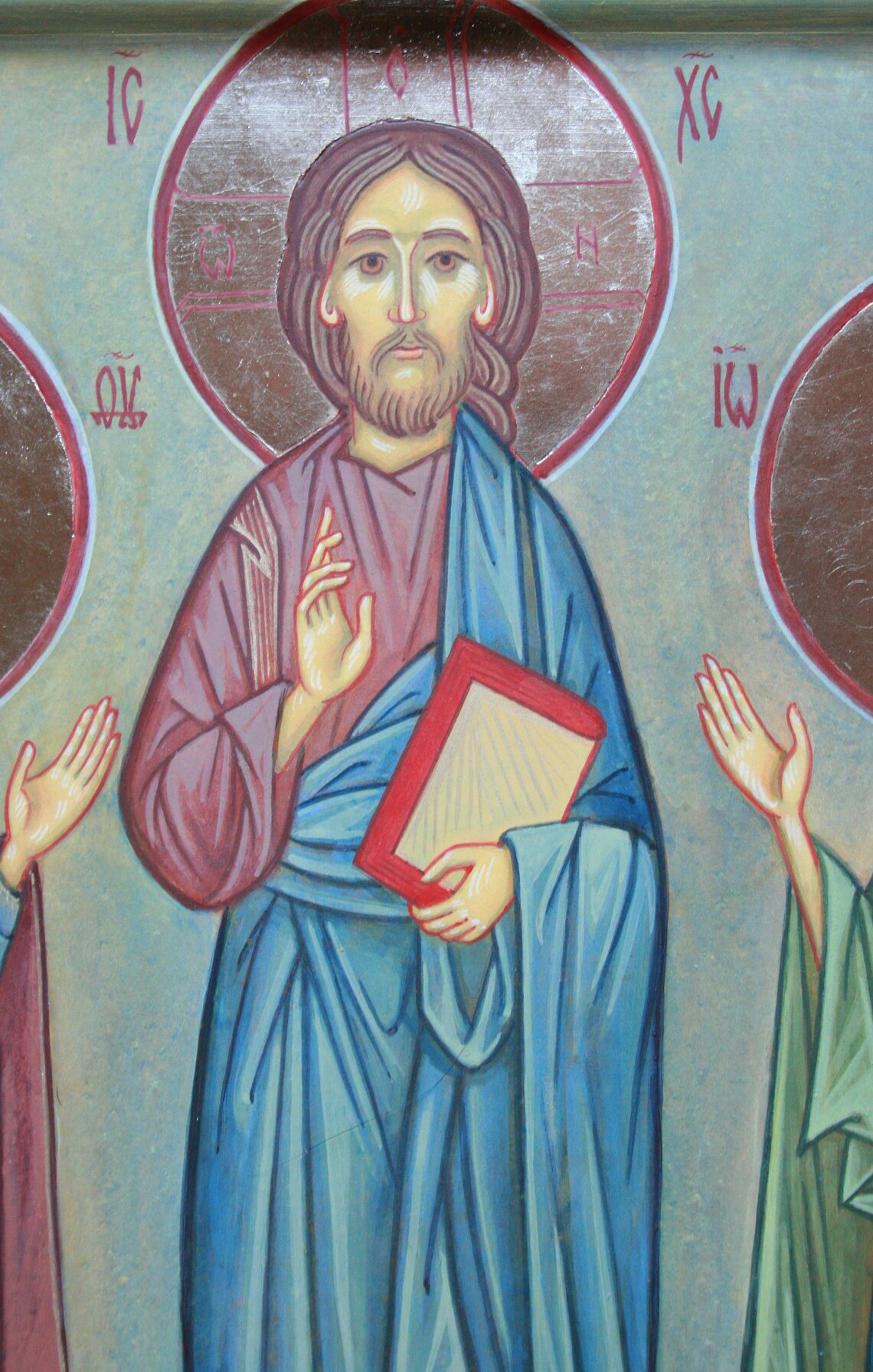 Deesis Virgin Mary Jesus Christ John the Baptist / Hand - Etsy