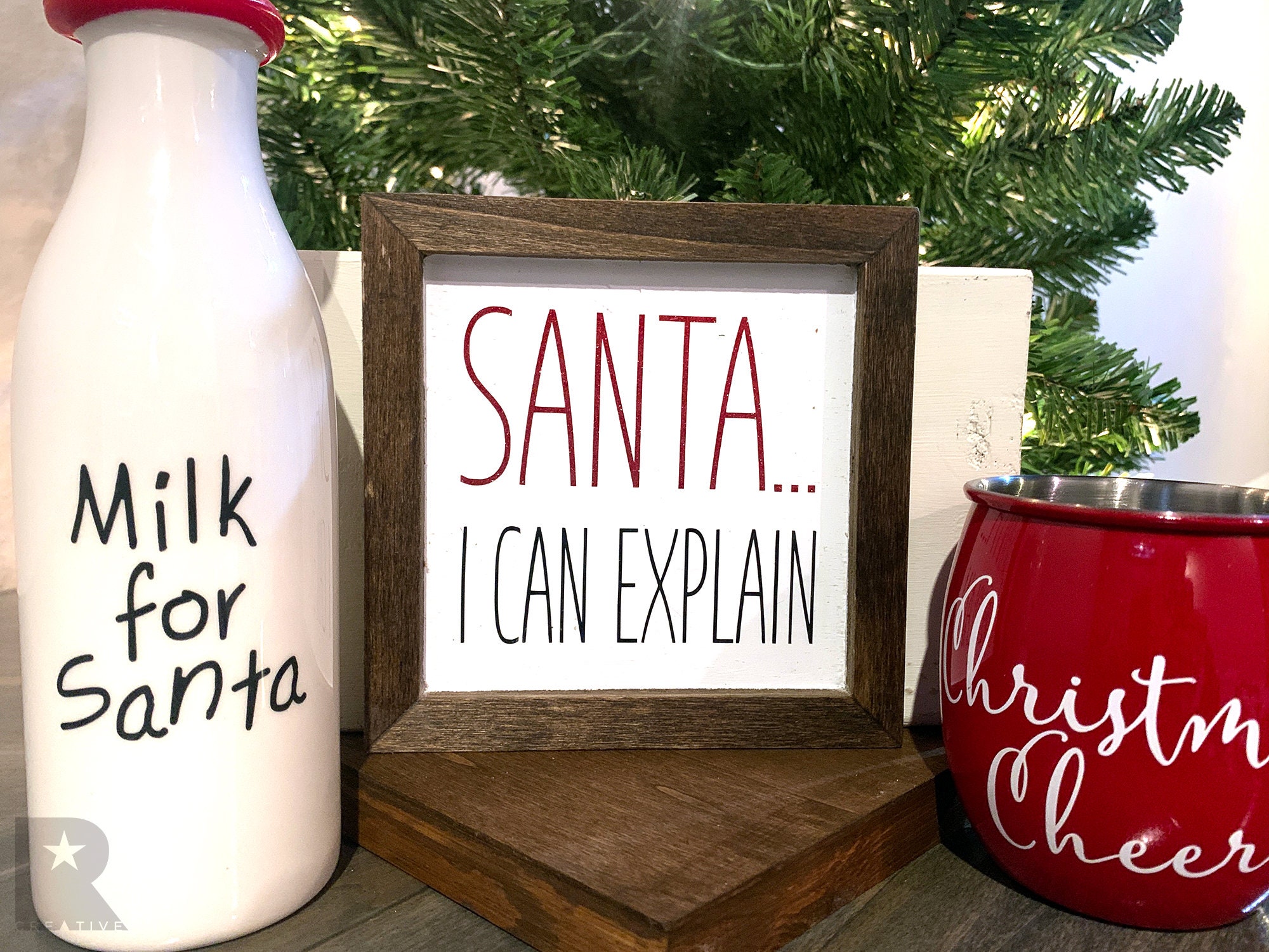 Funny Christmas Signs Farmhouse Christmas Sign Holiday | Etsy