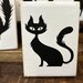 Spooky Cat Wood Blocks Reclaimed Wood Farmhouse Halloween - Etsy
