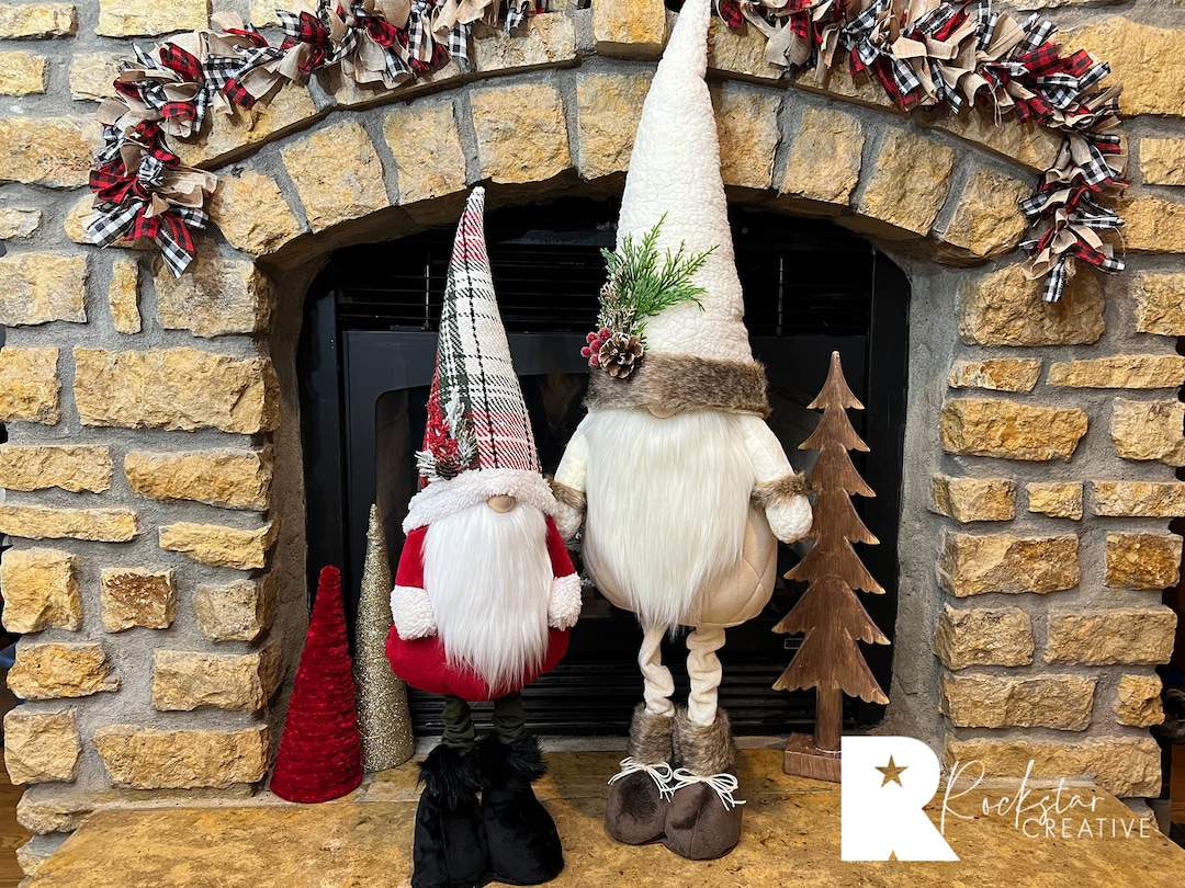 Standing Winter Gnome Large Winter Gnome Christmas Gnome Handmade ...